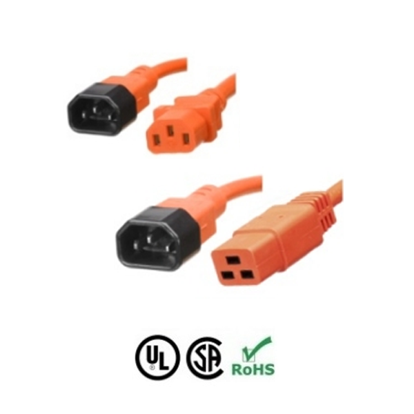 Orange C14 Power Cords – Custom AV Rack